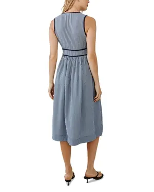 Bella Dahl Fit & Flare V-neck Midi Dress