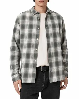 ALLSAINTS Kelby Long Sleeve Shirt - Clouded Grey