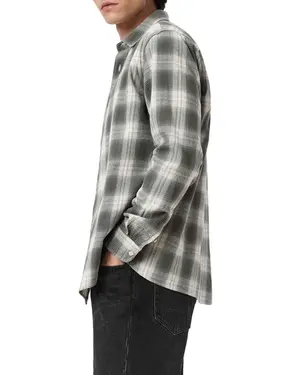 ALLSAINTS Kelby Long Sleeve Shirt - Clouded Grey
