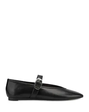 MARC FISHER LTD. Godea Leather Flats - Black