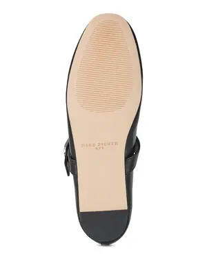 MARC FISHER LTD. Godea Leather Flats - Black