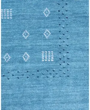 TIMELESS RUG DESIGNS Gabbeh Simi Area Rug 4'0x6'0 - Sapphire