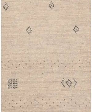 TIMELESS RUG DESIGNS Gabbeh Simi Area Rug 6'0x9'0 - Beige