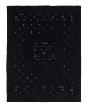 TIMELESS RUG DESIGNS Gabbeh Simi Area Rug 6'0x9'0 - Black
