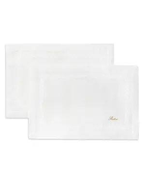 PRATESI Impero Oblong Placemats, 14 X 20, Set Of 4 - White