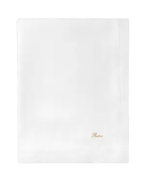PRATESI Impero Round Tablecloth, 116 - White
