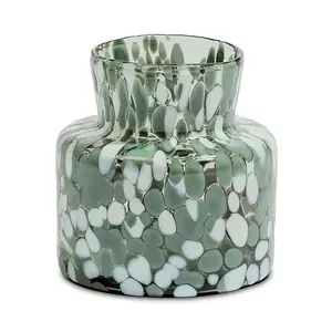 KOSTA BODA Meadow Small Summer Vase - Clear/green