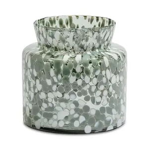 KOSTA BODA Meadow Wide Summer Vase - Clear/green