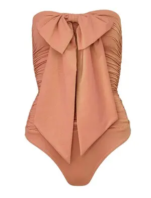 Zimmermann Coco One-piece Swimsuit With Bow - Pink