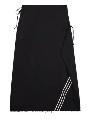 Y - 3 Uniform Raw" Midi Skirt