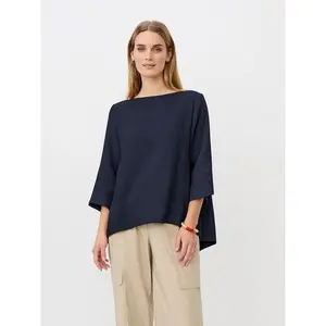 MASAI COPENHAGEN 3/4 Sleeve Blouse - Navy