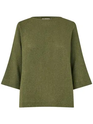MASAI COPENHAGEN 3/4 Sleeve Blouse - Olivine