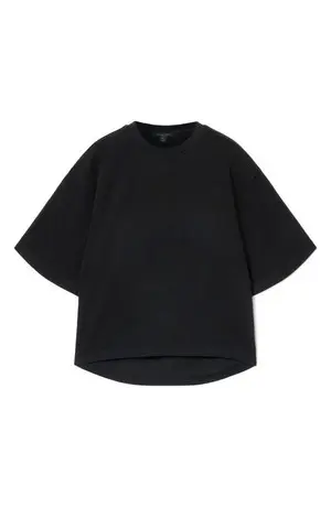 ALLSAINTS Esme Amelie Crochet Heart Back T-shirt - Black