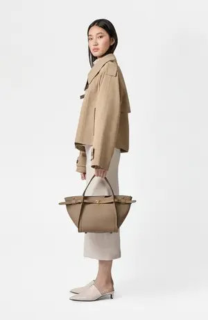 TOD'S T Timeless Leather Shopping Bag