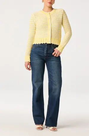 Astr The Label Karly Open Stitch Cardigan