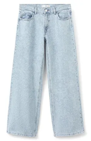 Mango Paisley High-waist Wide-leg Jeans
