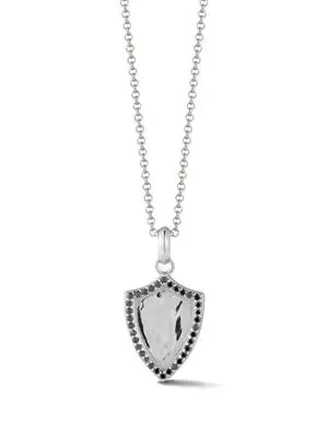 Mateo Black Diamond Shield Pendant Necklace