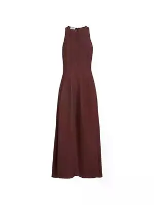 Brunello Cucinelli Fluid Twill Midi Dress