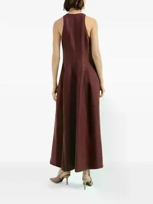 Brunello Cucinelli Fluid Twill Midi Dress