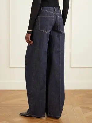 Sportmax Spdora Mid-rise Wide-leg Jeans - Blue