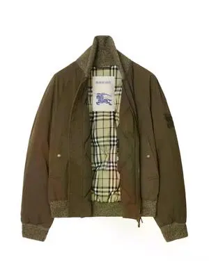 Burberry Logo-detail Bomber Jacket - Green