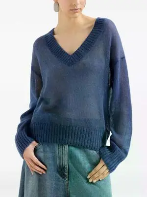 Brunello Cucinelli V-neck Sweater - Blue
