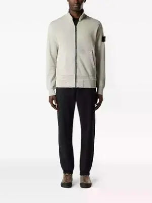 Stone Island Zip Mock-neck Sweatshirt - Grey