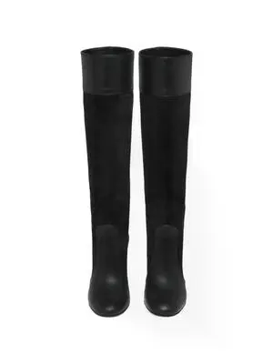 GIANVITO ROSSI Sheffield Panelled Knee-high Boots - Black