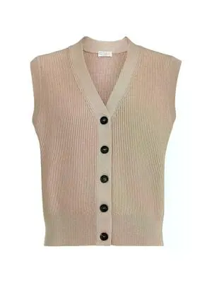 Brunello Cucinelli V Neck Vests For Women