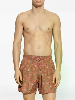 Etro Paisley-print Swim Shorts - Pink