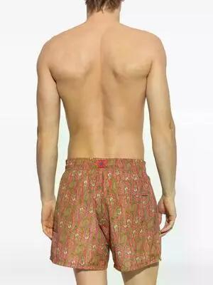 Etro Paisley-print Swim Shorts - Pink