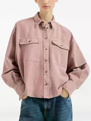 Brunello Cucinelli Garment-dyed Flap-pocket Shirt - Pink
