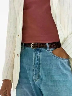 Brunello Cucinelli Braided Leather Belt