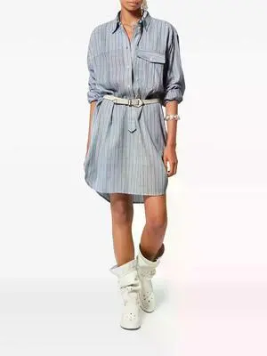 MARANT ETOILE Loriane Striped Mini Dress