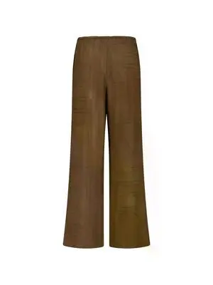 TOTEME Monogram Flannel Trousers - Brown
