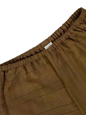 TOTEME Monogram Flannel Trousers - Brown