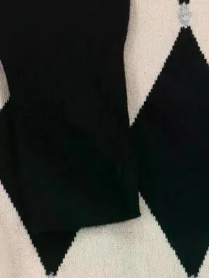 BALLANTYNE Argyle Knit Sweater - Black