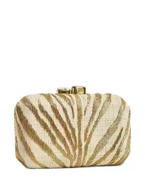 Pamela Munson Le Zoo Clutch Bag - Neutrals