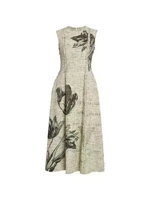 Erdem Floral-print Sleeveless Midi Dress