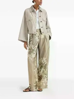 Brunello Cucinelli Suede Jacket With Beaded Collar