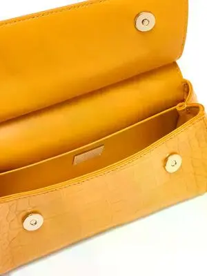 Dolce & Gabbana Croc-effect Top-handle Sicily Piccola Tote Bag - Yellow
