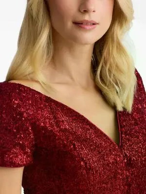 St. John Sequined Maxi Dress