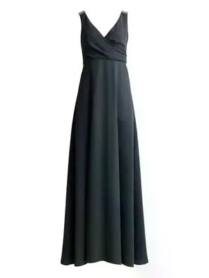 St. John V-neck Maxi Dress