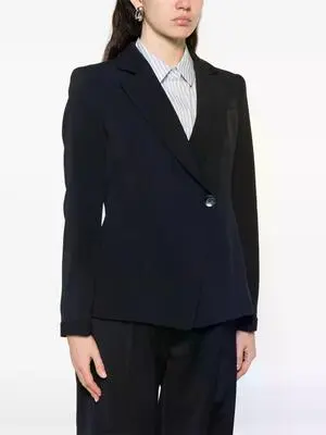Emporio Armani Double-breasted Blazer - Black