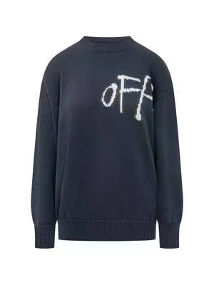 Off-white Fine Knit Knitwear For Women