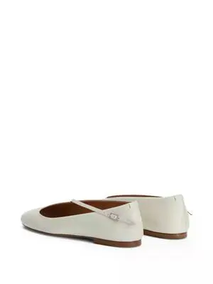 JIL SANDER Asymmetrical-strap Ballerina - White