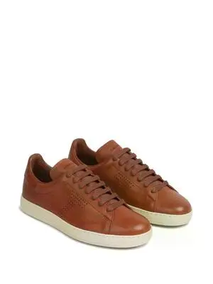 TOM FORD Perforated Logo Sneakers - Brown