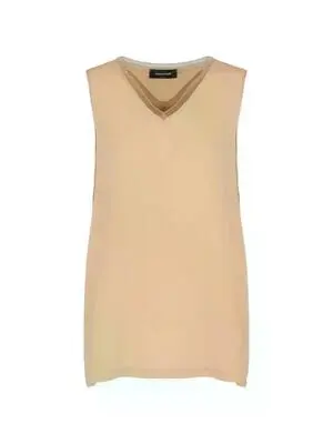 Fabiana Filippi V-neck Tulle Top