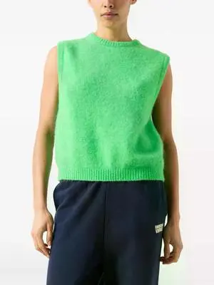 American Vintage Sleeveless Crew-neck Top - Green