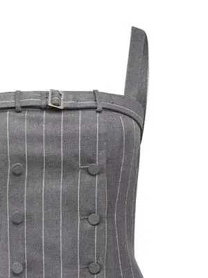 FLEUR DU MAL Maxwell Mini Dress - Grey